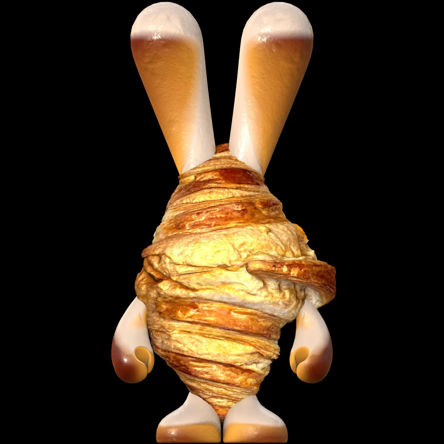 Croissant Crispy by | Collectible designer toys at R.Toys