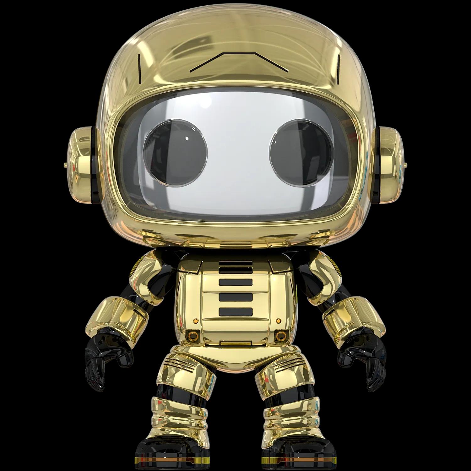 DeRobo Bot Gold by | Collectible designer toys at R.Toys