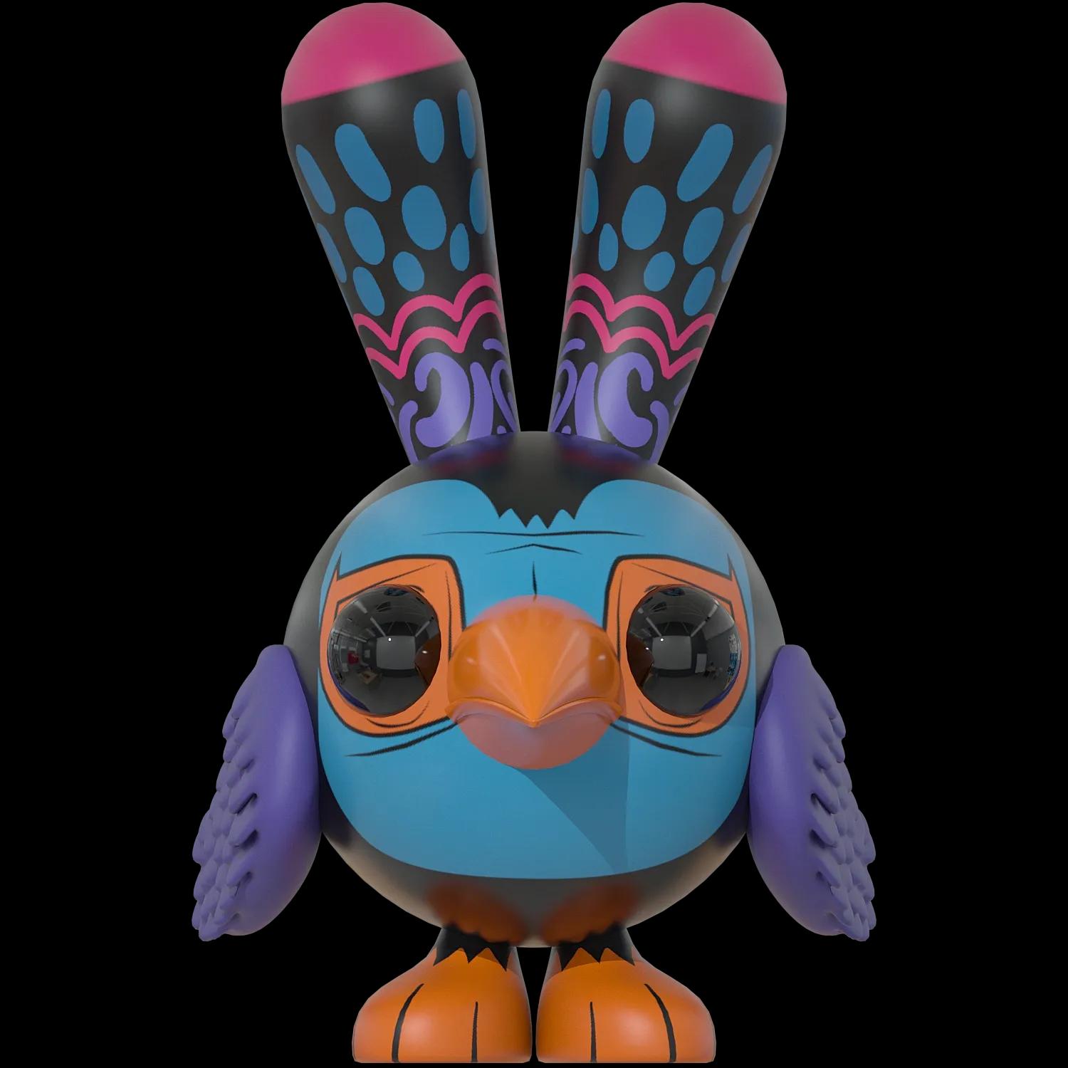 Patch Parrot by | Collectible designer toys at R.Toys