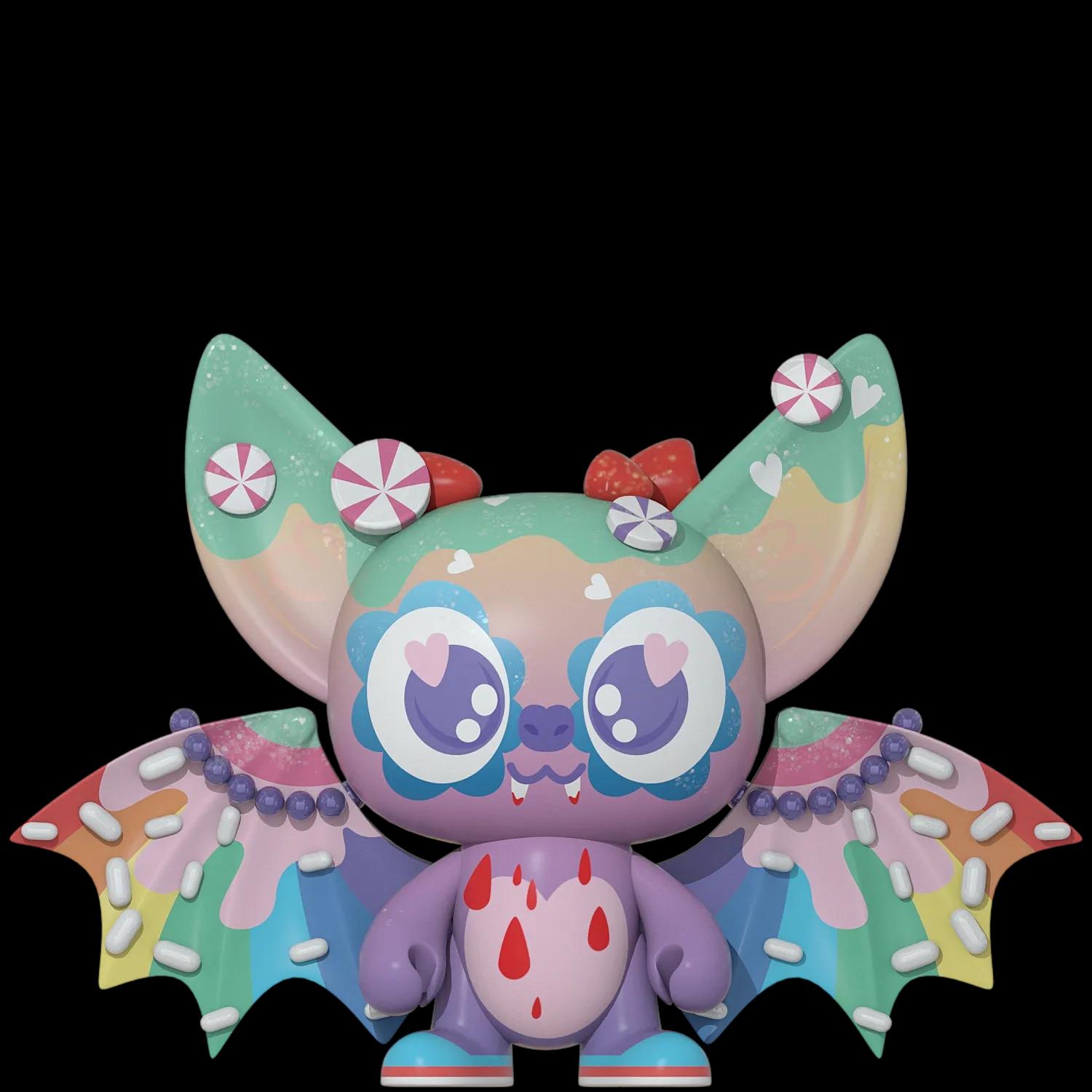Rainbow Bat by | Collectible designer toys at R.Toys