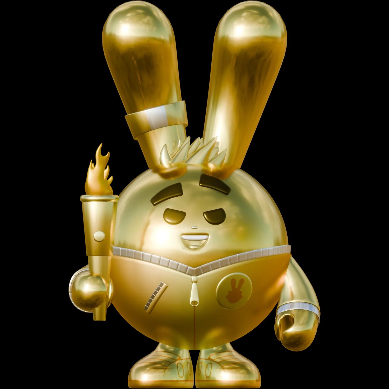 The Grand Opener Gold by | Collectible designer toys at R.Toys
