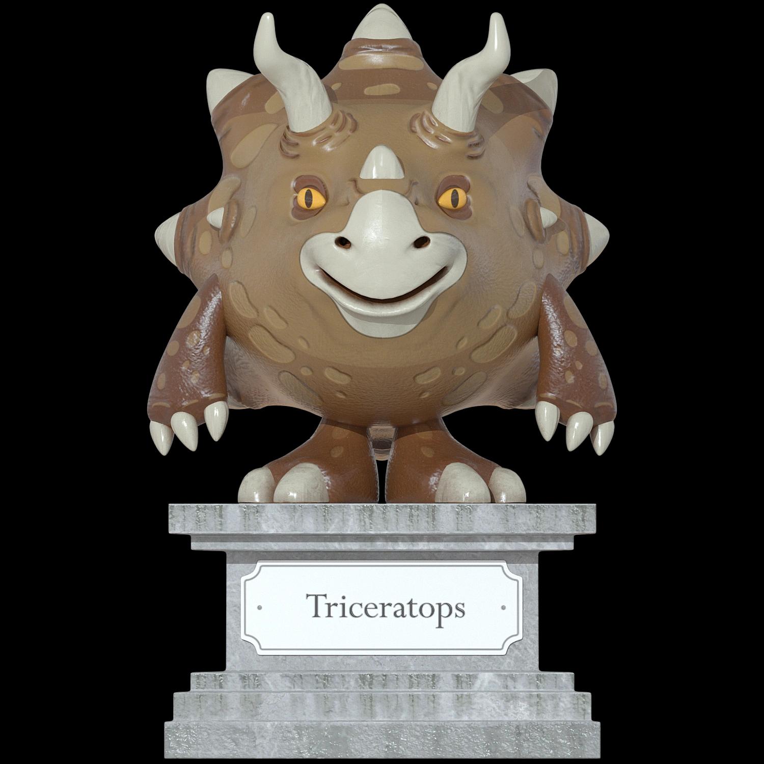 Triceratops by | Collectible designer toys at R.Toys